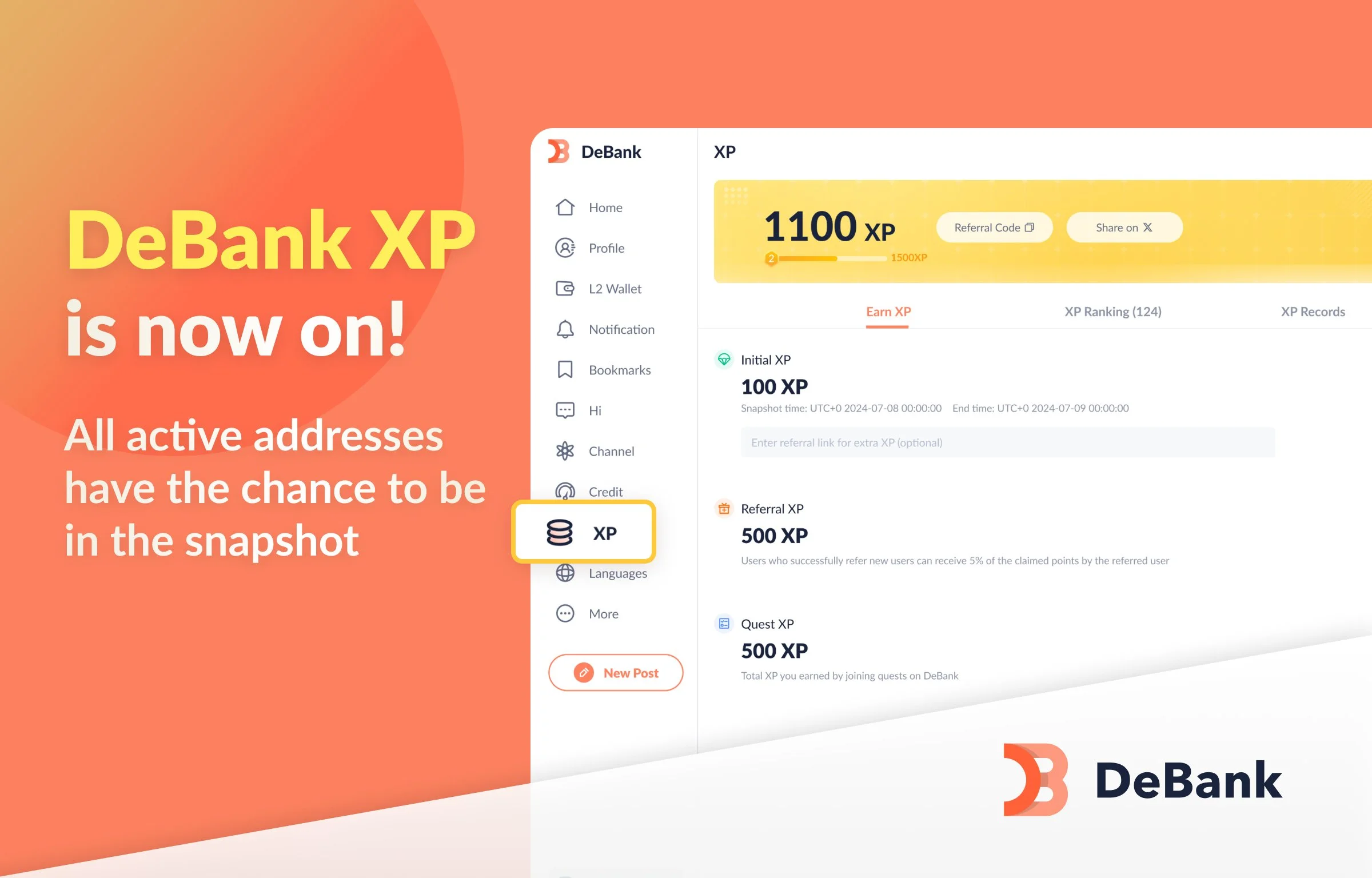DeBank Airdrop of 2024 » Claim free DeBank XP » freeairdrop.io